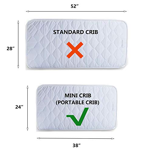 Dinosaur Portable Crib Sheet, Mini Fitted Crib Sheets for Pack n Play, Porta Cribs- 100% Cotton Play Yard Sheet for Baby Boys and Girls