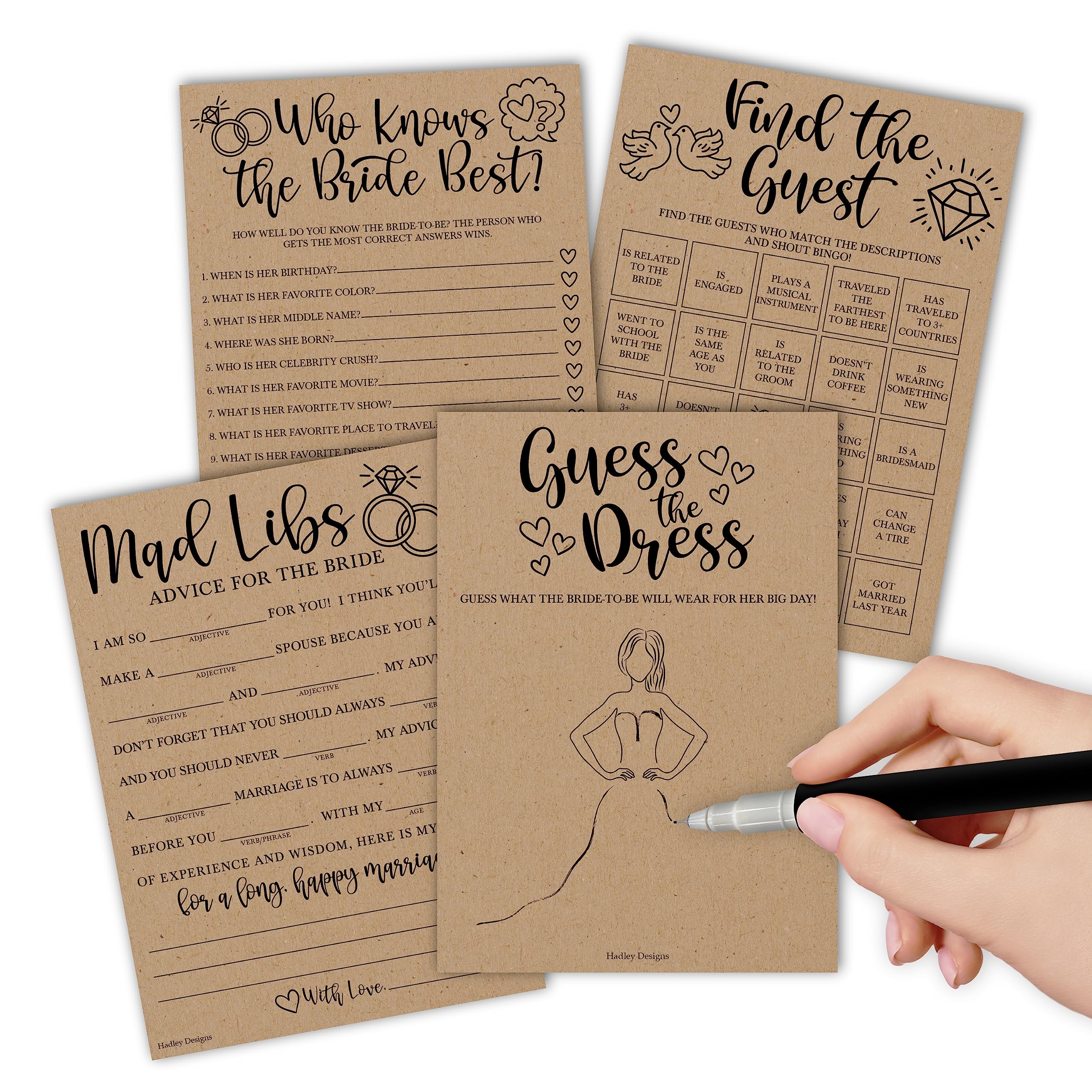 40 Rustic Funny Bridal Shower Games 20 Guests - Wedding Games For Bridal Shower Games For Guests, Couples Wedding Shower Games For Couples, Games For Bridal Shower Bingo Game, Bridal Party Games
