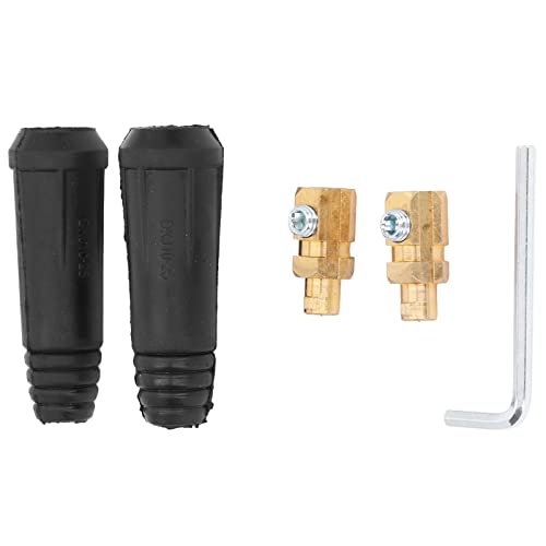 2 Set DKJ10β25 Welding Cable Quick Connectors 200A Welder Male Head Quick Fitting Accessories for All TIG Welding