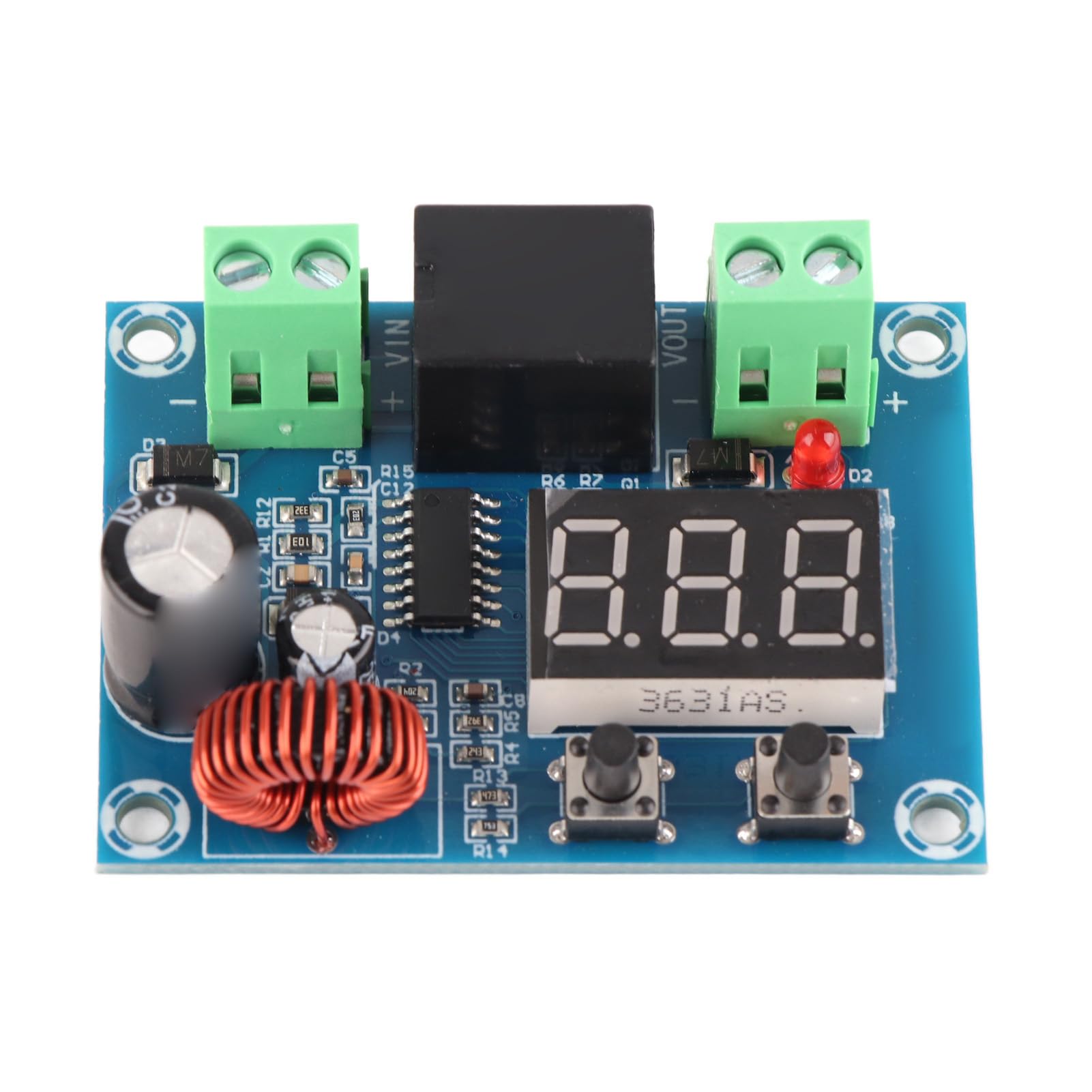 XH-M609 Digital Low Voltage Disconnect Module, Over Charge/Discharge/Current and Short Circuit for 12-36V DC Battery