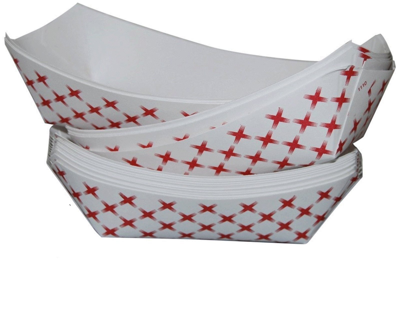 Adorox 50 Count Paper Food Tray, 2.5-Pound(Standard 4"x 6"