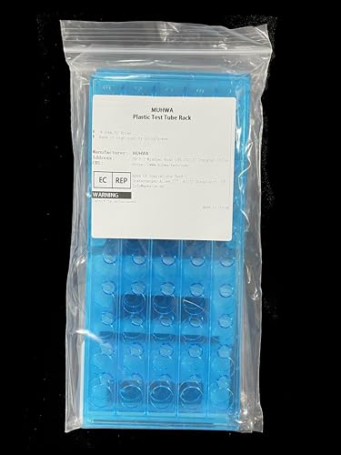 50 Positions Plastic Test Tube Stand Bracket Rack, Detachable centrifuge Tube Rack Aperture 16mm, 2 Packs