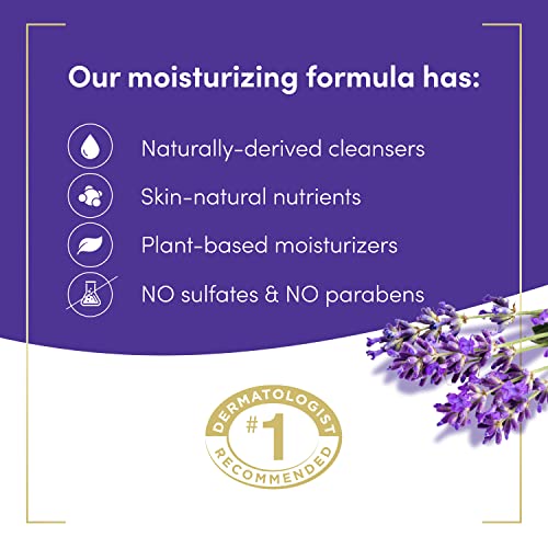 Dove Body Wash for Softer and Smoother Skin After Just One Use Lavender Oil and Chamomile Stress Relieving and Calming 22 oz, 4 Count