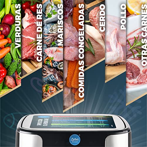 Air Fryer Magnetic Cheat Sheet Set, Air Fryer Accessories Cook Times, Airfryer Accessory Magnet Sheet Quick Reference Guide for Cooking and Frying (Spanish)