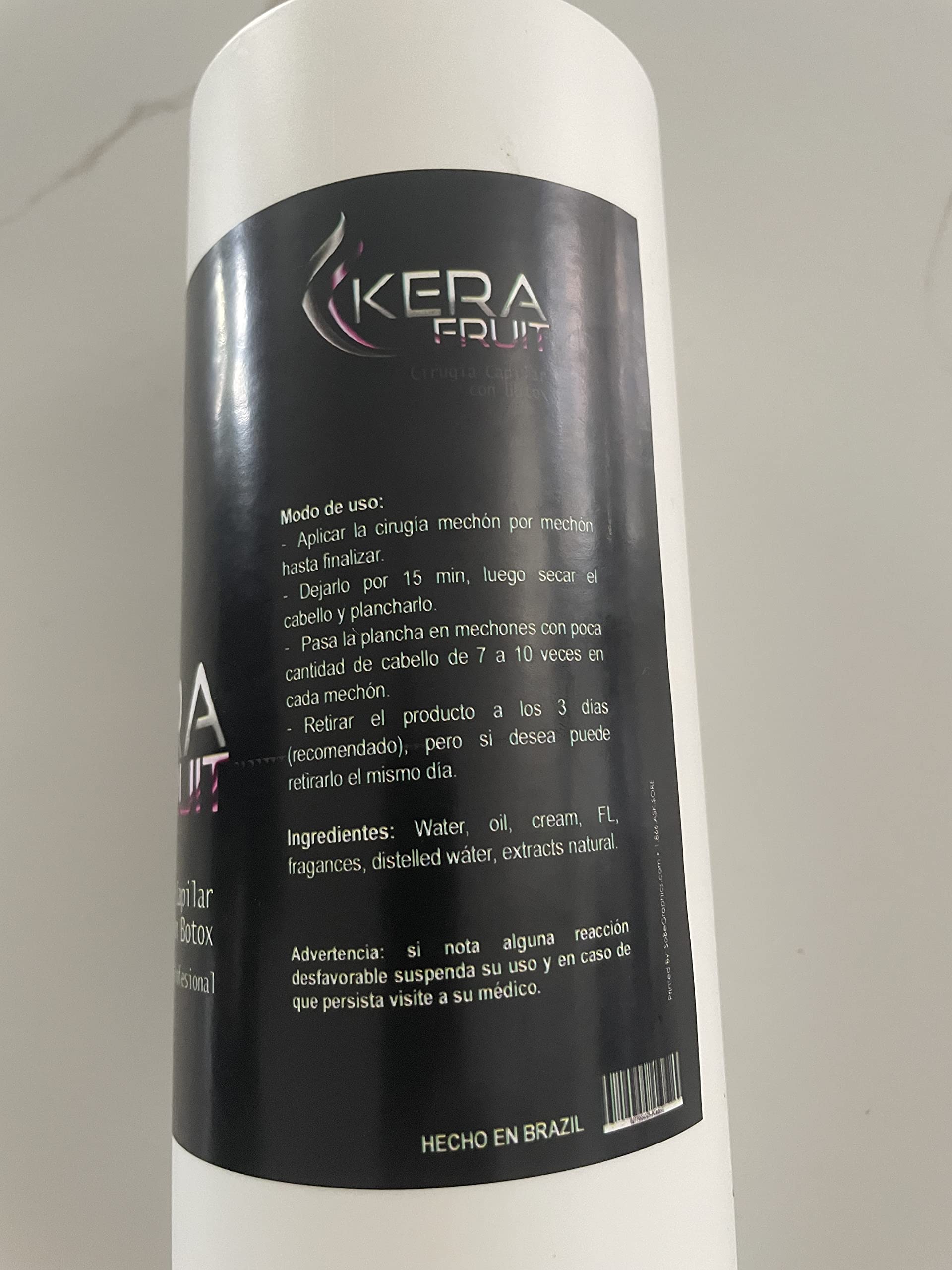 Cirugia Capilar Kerafruit 32 oz + Shampoo Nueva Presentacion Deja Brillante el Cabello