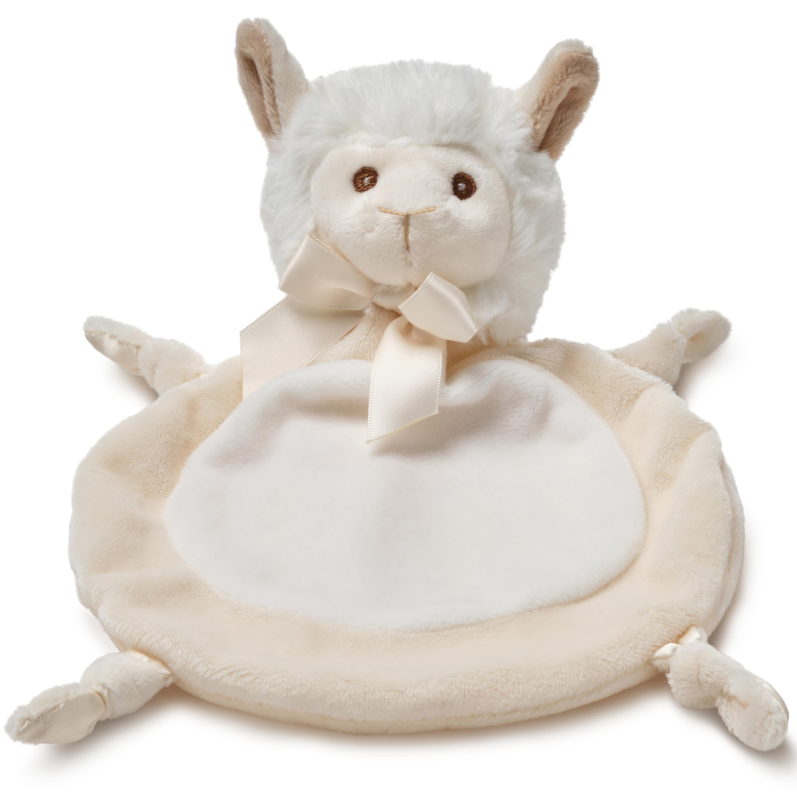 Bearington Baby Wee Alma, 8 x 7 Inch Small Llama Stuffed Animal, Nursery Decor, Security Blanket Lovey for Babies