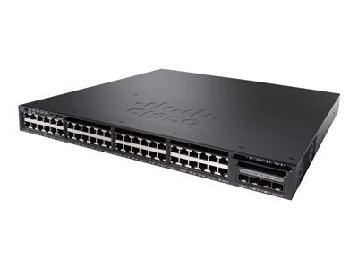 Cisco WS-C3650-48PS-E 48-Port PoE+ 3650 Switch w/ AC Power (Renewed)
