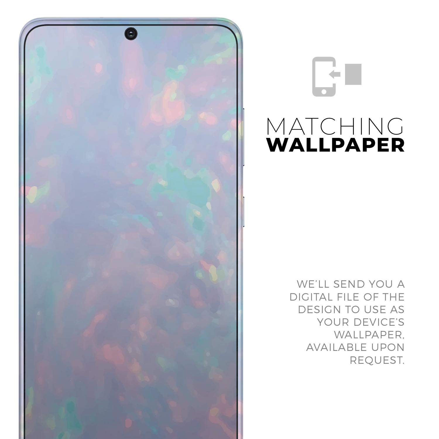 Design Skinz Blurry Opal Gemstone Skin Decal Vinyl Full-Body Wrap Kit Compatible with Samsung Galaxy Note 9