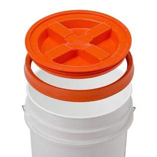 5 Gallon Buckets Six (6) Pack | Plastic | Orange