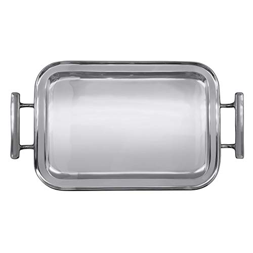 Mariposa, Bowls & Platters Dinnerware & Serveware, Service Tray, Signature Silver