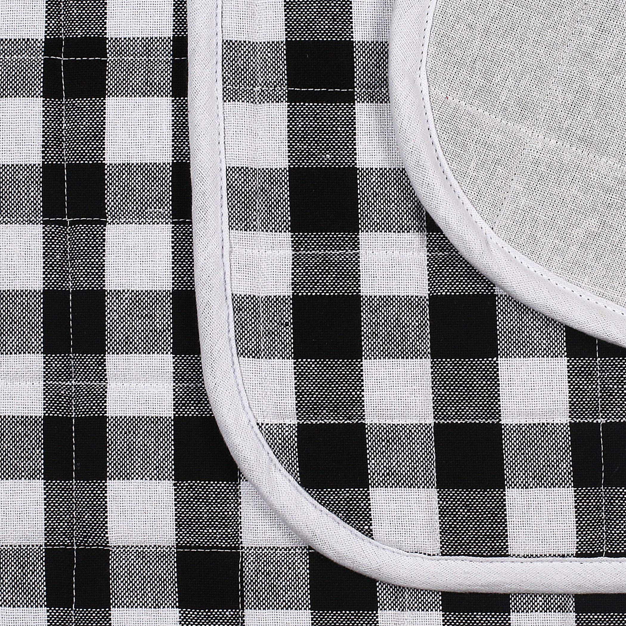 2-Piece Dish Drying Mat Set 16"x18" Buffalo Classic Check Plaid - Black,dish drying mat,buffalo check drying mat,buffalo plaid drying mat,plaid drying mat,buffalo plaid dish drying mat