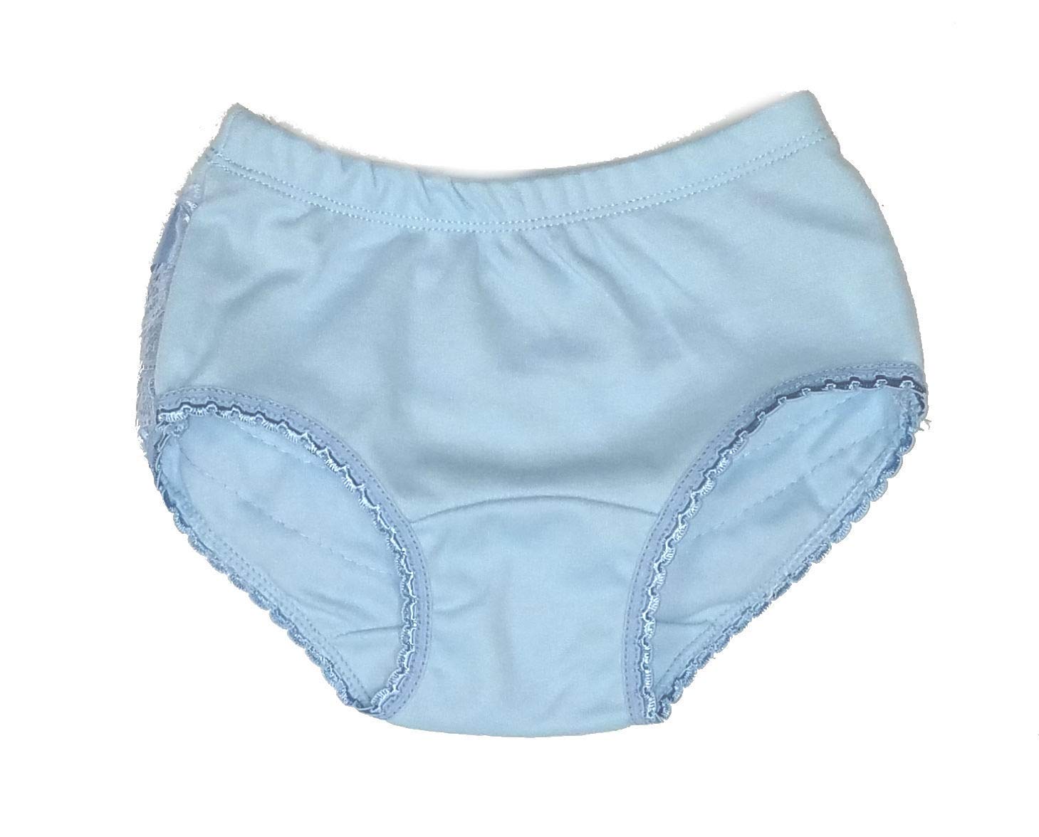B-One Kids Baby Girls 100% Cotton Diaper Cover Bloomers 4 Pack (Size 2, Pastel)