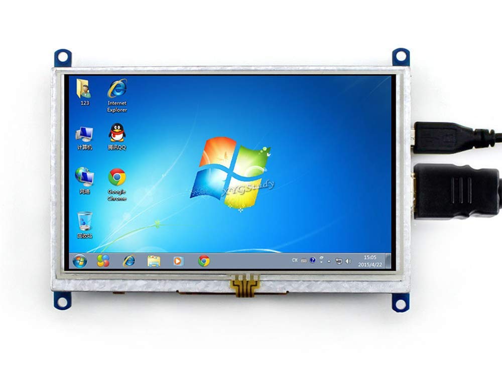 5 inch 800x480 Resistive Touch Screen HDMI interface custom Raspbian LCD mini PC Supports Raspberry Pi 3 2 1 Model B B+ A+ & BeagleBone Black & Banana Pi / Banana Pro @XYGStudy