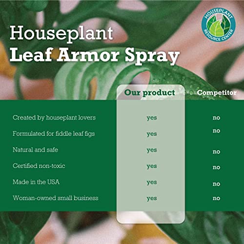 Houseplant Resource Center Plant Leaf Armor β Leaf Shine and Indoor Plant Cleaner Spray β Fortifies and Protects Indoor Plants and Keeps Leaves Green & Gorgeous
