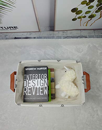 ASKETAM Kid Cute Rectangle Storage Basket Baby Collapsible Toy Storage Bin Nursery Child Playroom Bedroom Decor Clothes Storage Bin Gift Basket(Arrow)