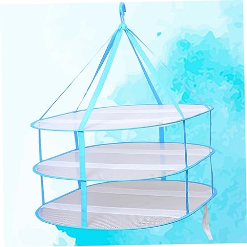 2pcs 3 Foldable Garment Rack Collapsible Laundry Drying Rack Foldable Laundry Rack Sweater Drying Rack Collapsible mesh Basket Clothes Drying Rack Drying Rack. mesh Drying Rack Air