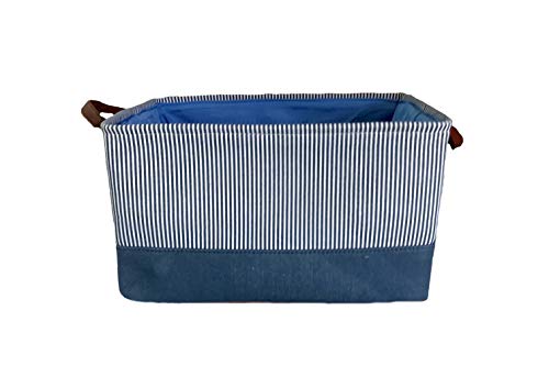 NeedThings X-Large Decorative Basket Set Fabric Storage Bin Organizer Basket with Handles for Clothes Storage (Set of 18x14x13 and 16x8.5x11.5)