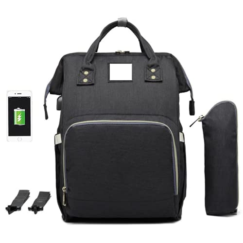 Diaper Bag Backpack Bag Baby Bags for Mom and Dad Maternity Diaper Bag with USB Charging Port Stroller Straps Thermal Pockets,Water Resistant