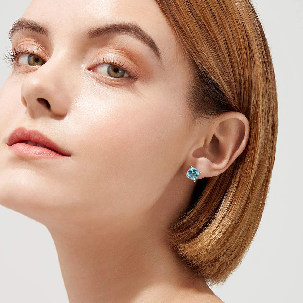 18K Gold Plated Earrings Pearls Studs Earrings for Women