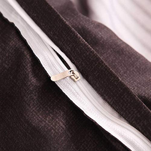 Bed Linen 3 Piece Bed Sheet Quilt Cover Quilt Cover Pillowcase Bedding Cover Stripe Style Quilt Cover Pillowcase Large taoxiang (Color : Red)