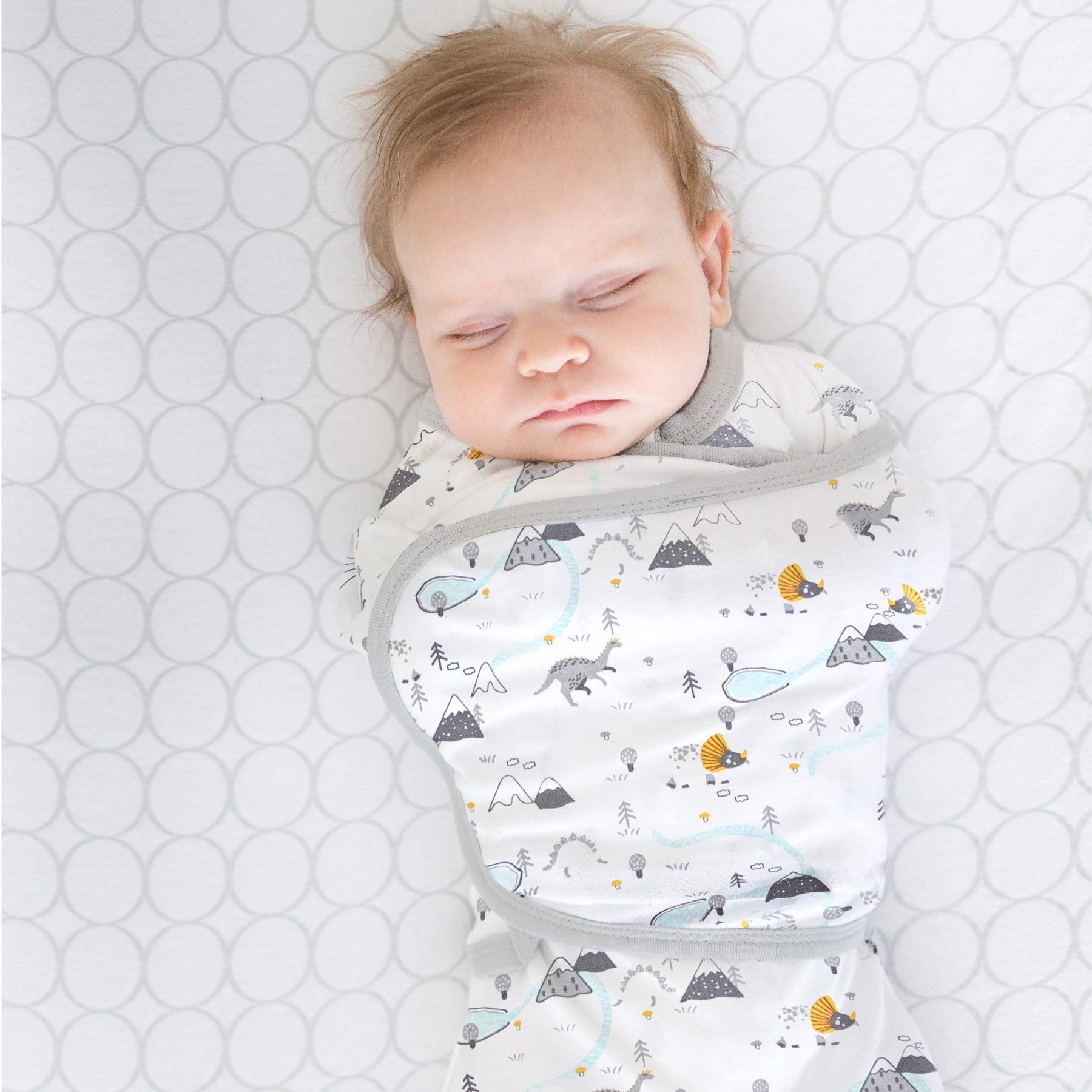 Bedsure Swaddle Blanket Baby Girl Boy, Easy Adjustable, 3 Pack Infant Sleep Sack Wrap Newborn Babies by Comfy Cubs (Small (0-3 Month) Blue White