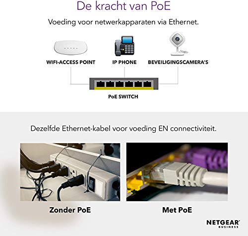 NETGEAR 48-Port Gigabit Ethernet Unmanaged PoE+ Switch (GS348PP) - with 24 x PoE+ @ 380W, Desktop/Rackmount, Sturdy Metal