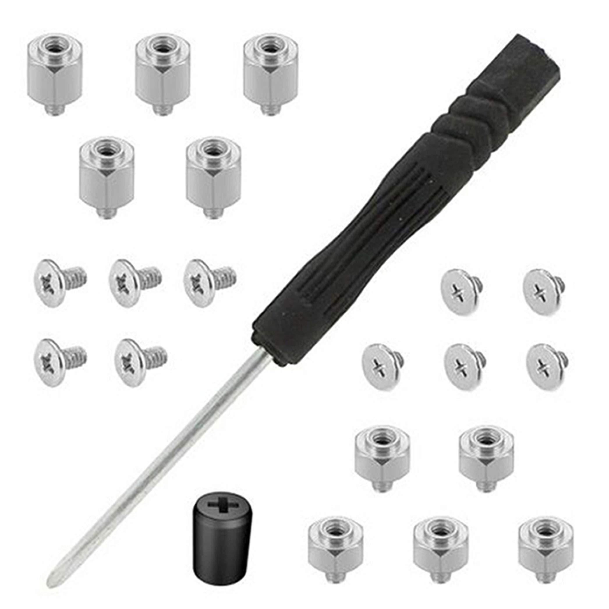 daier 22pcs/Set Computer Screws,M.2 Screws and Standoff Sets SSD NVMe Standoff Screws for ASUS Motherboard & M.2 Drives