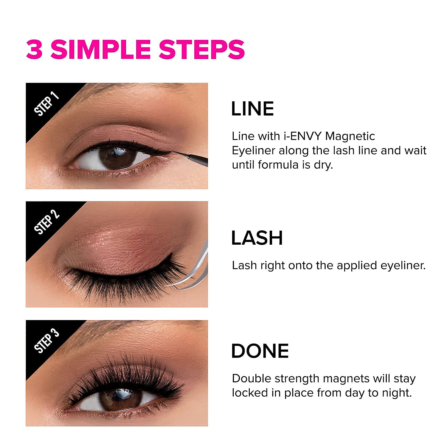 i•ENVY Magnetic Eyelashes Double Strength Reusable Lashes
