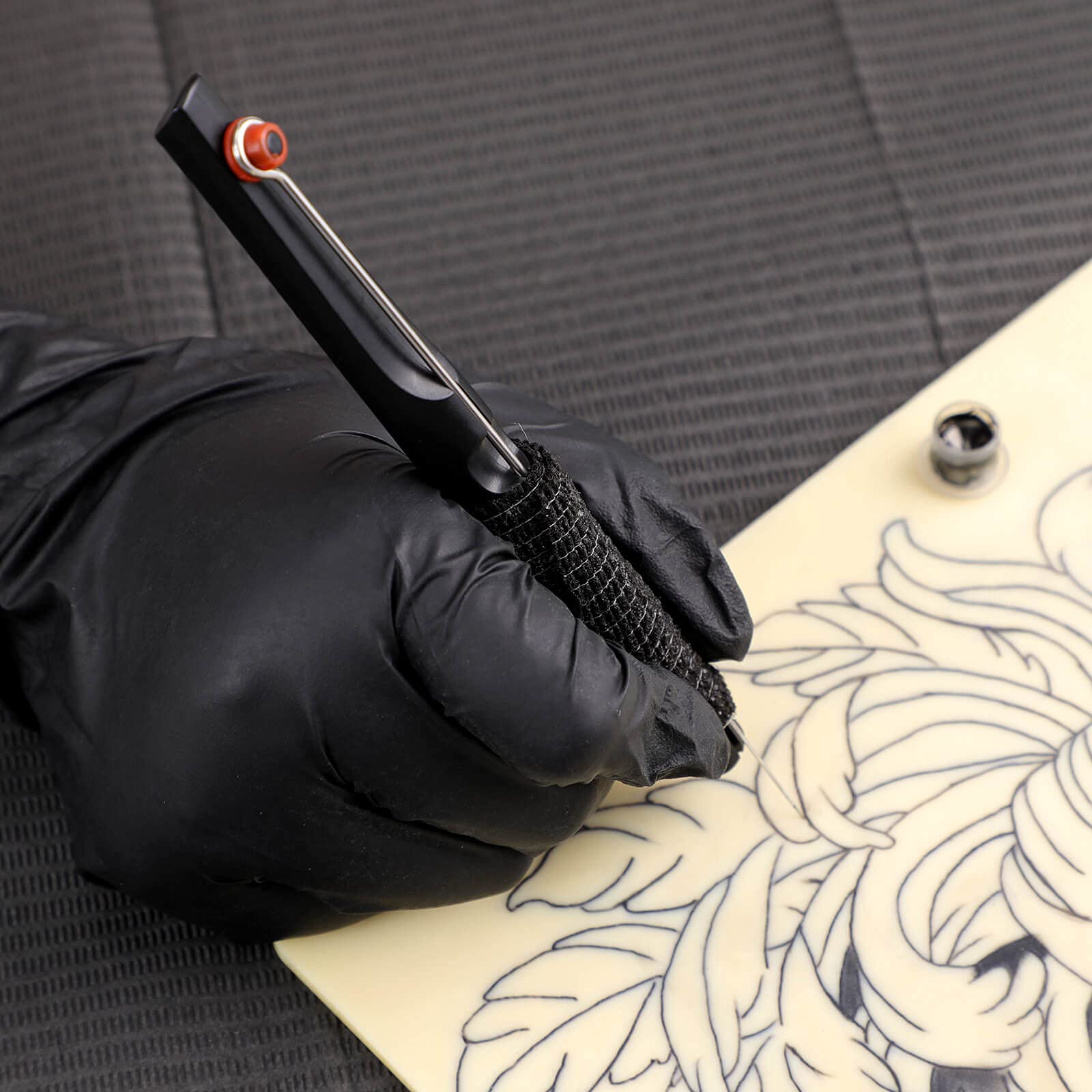 HAWINK Tattoo Kit Tattoo Pen Kit Poke a Stick Tattoo Hand Tool Kit with 7 Ink 20 PCS Needles GK-HW803TN01-1