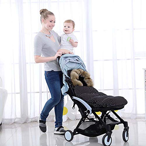 Baby Bunting Bags Universal Pram Footmuffs Winter Warm Windproof Waterproof Baby Sleeping Bag Suitable for Pushchairs, Strollers, Prams, Buggy, Car Seat (Black)