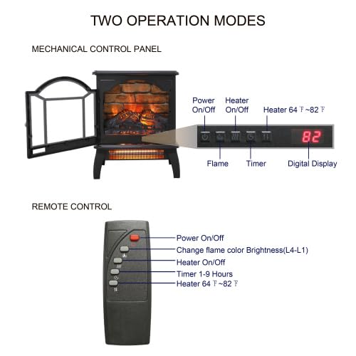 18'' Realistic Fire Electric Stove with Remote Control