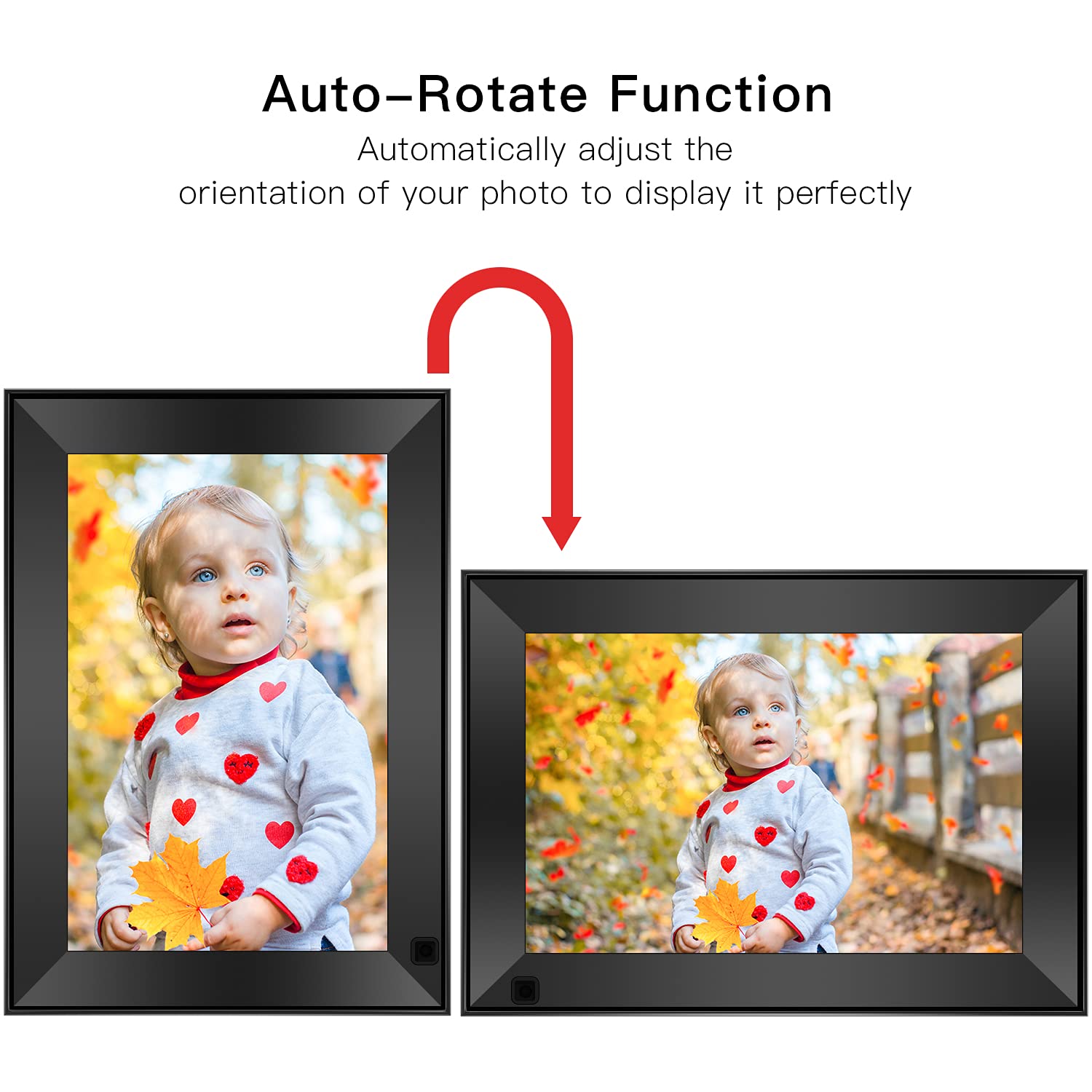 Digital Picture Frame Upgrade 9 Inch WiFi Digital Photo Frame with IPS HD Touchscreen, Auto-Rotate,Auto Dim, Share Photos and Videos Instantly via App from Anywhere