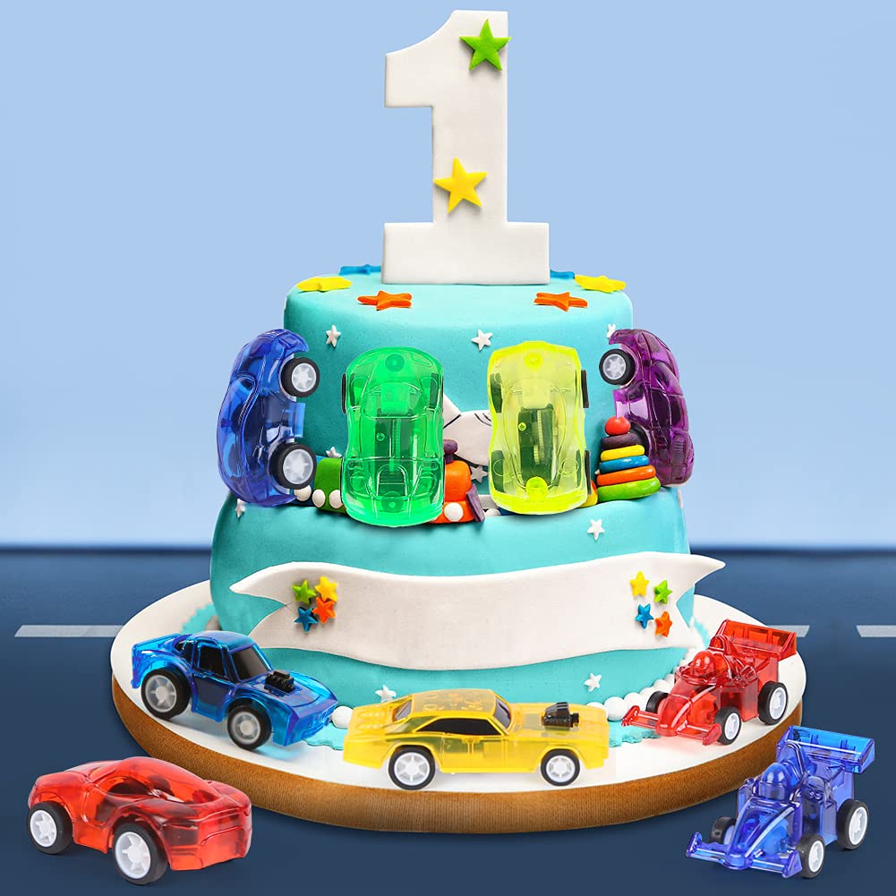3 otters 24PCS Small Pull Back Cars for Kids, Mini Race Car Party Favors, Easter Egg Prefilled Basket Stuffers Filler and Classroom Prize Supplies