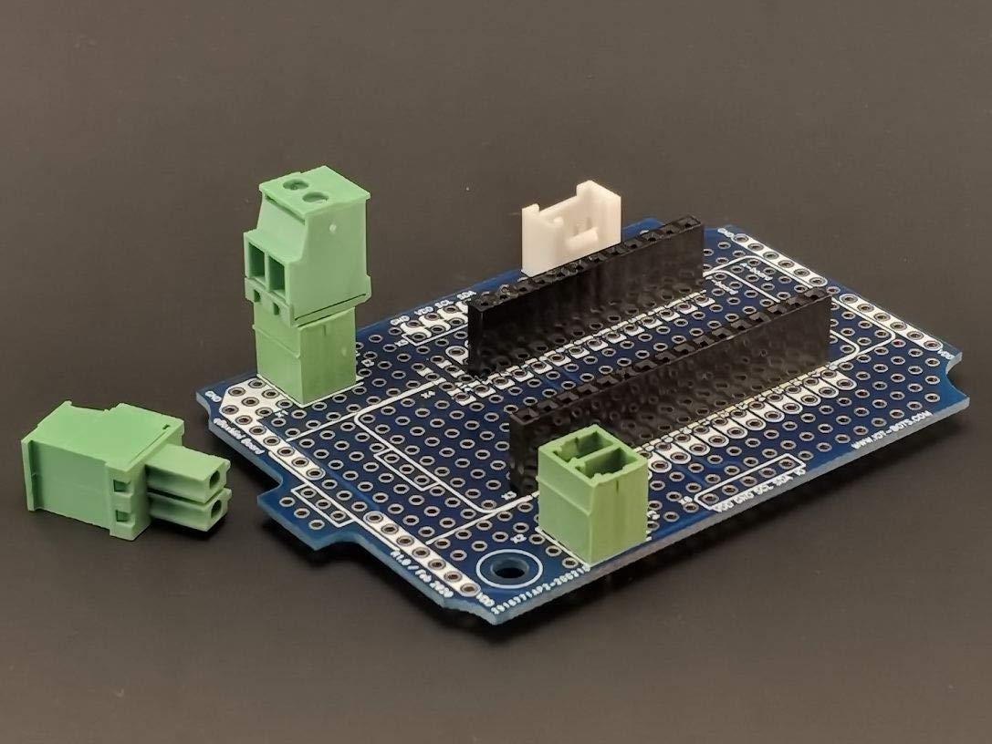 qBoxMini DIY IOT Enclosure Plus Kit (No SMA), IOT Enclosure for Arduino MKR Feather ESP32 Cellular LoRa WiFi Board, Waterproof IP65 Enclosure with Glands, prototyping PCB and connectors Set