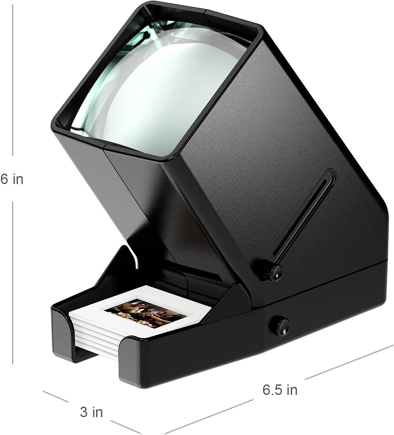 DIGITNOW 35mm Slide Viewer, 3X Magnification and Desk Top LED Lighted Illuminated Viewing and Battery Operation-for 35mm Slides & Positive Film Negatives 4AA Batteries Included