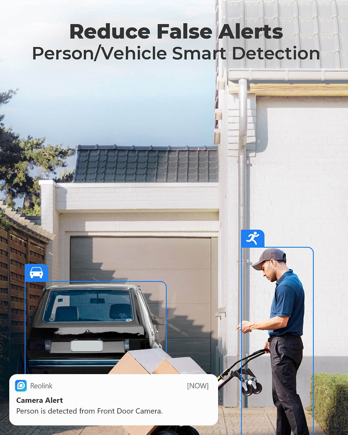 REOLINK Cellular Security Camera Wireless Outdoor, 4G LTE No WiFi Needed, 2K HD with Person/Vehicle Smart Detection & Playback, Rechargeable Battery Powered, Time Lapse, Two-Way Talk, Go Plus