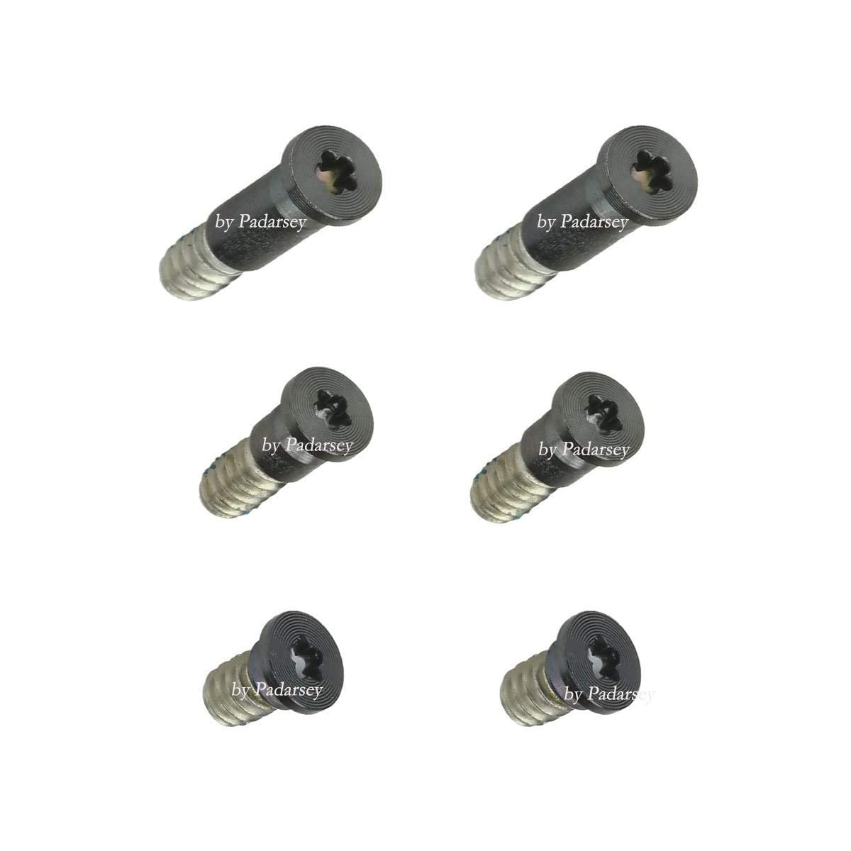 Padarsey Pentalobe Bottom Case Screws +4 Pack Rubber Case Feet+ Pentalobe Screwdriver Compatible for MacBook Pro Retina 13'' A1708 2016-2017, A2159 A2289 A2338 M1 EMC 3578 2020 (Grey)