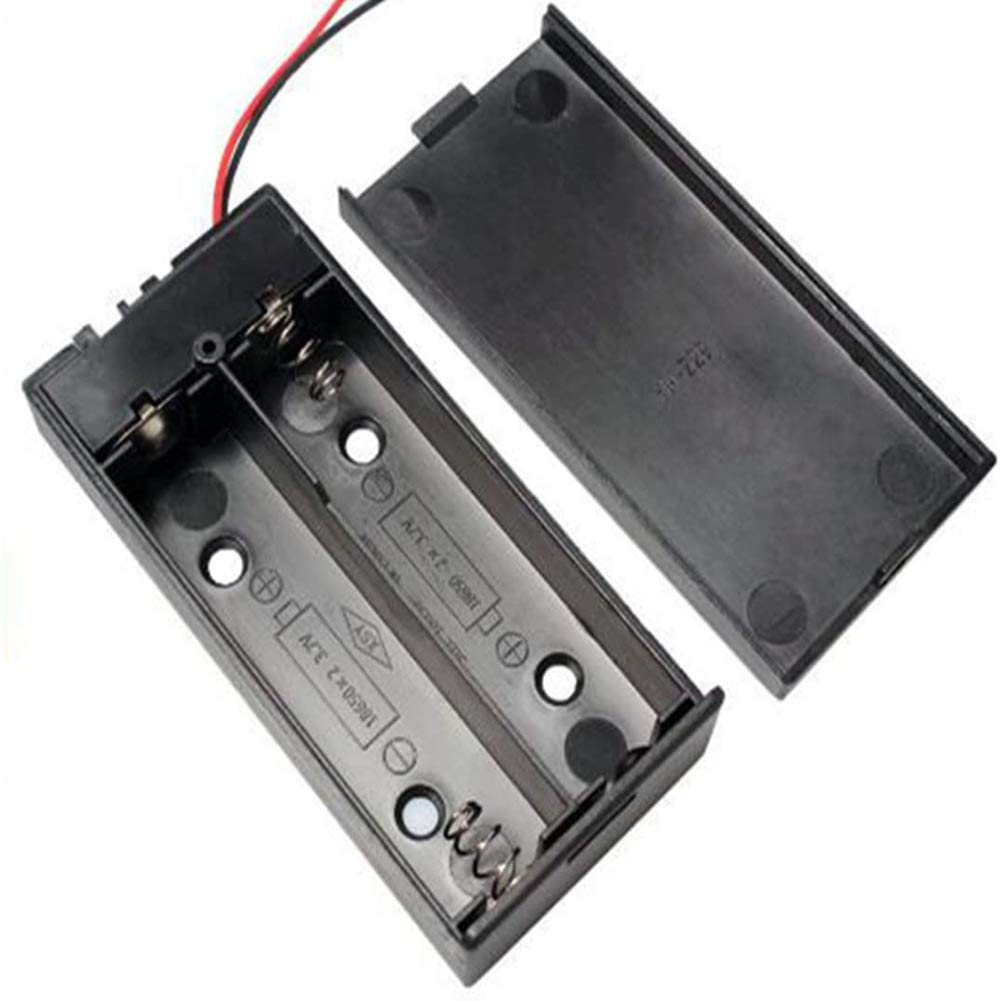 3Pcs 18650 Battery Storage Case 2 Slots x 3.7V for Batteries Holder Box Container with ON/Off and Switch (Battery Holder)