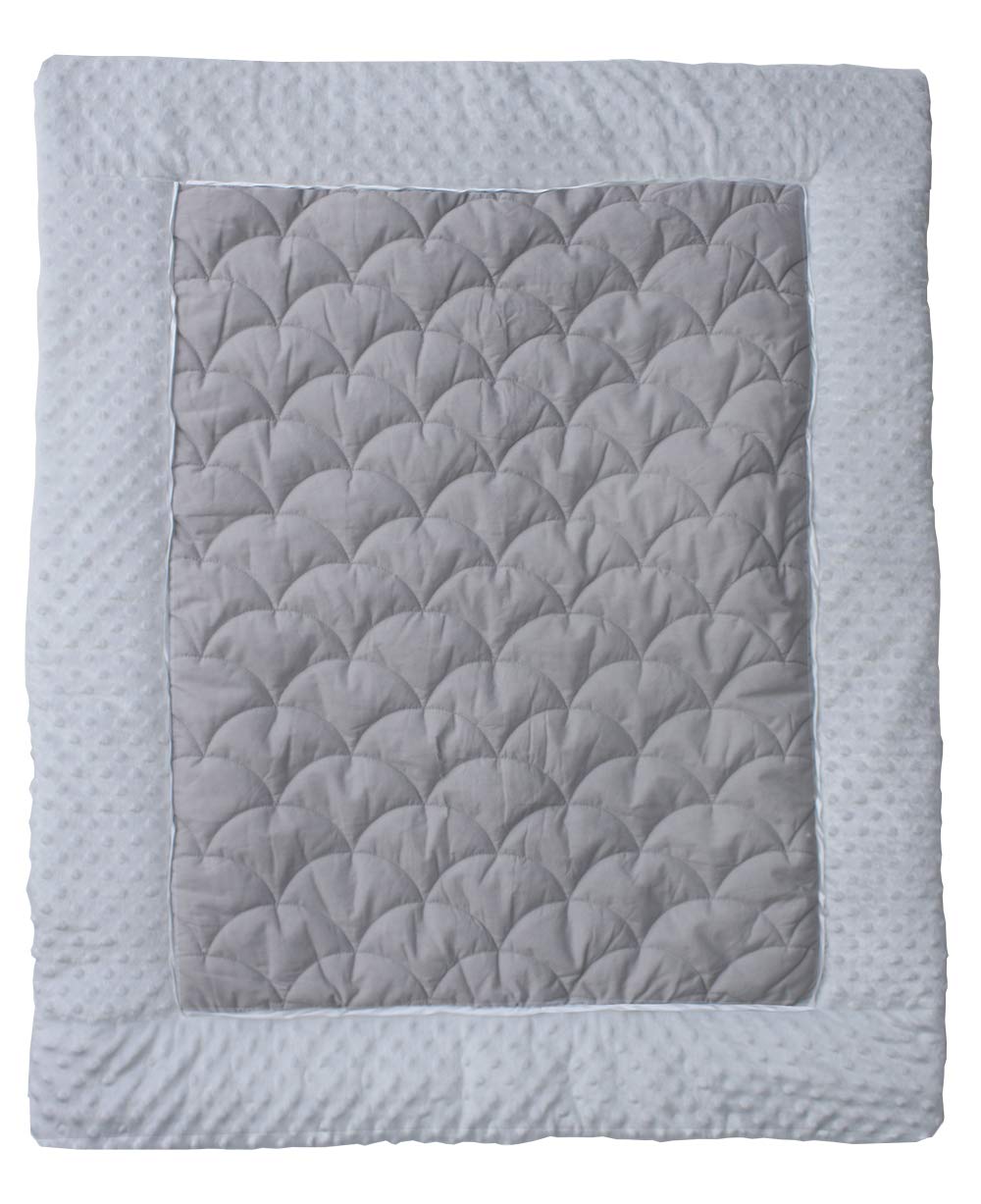 BabyFad Minky White 9 Piece Baby Crib Bedding Set