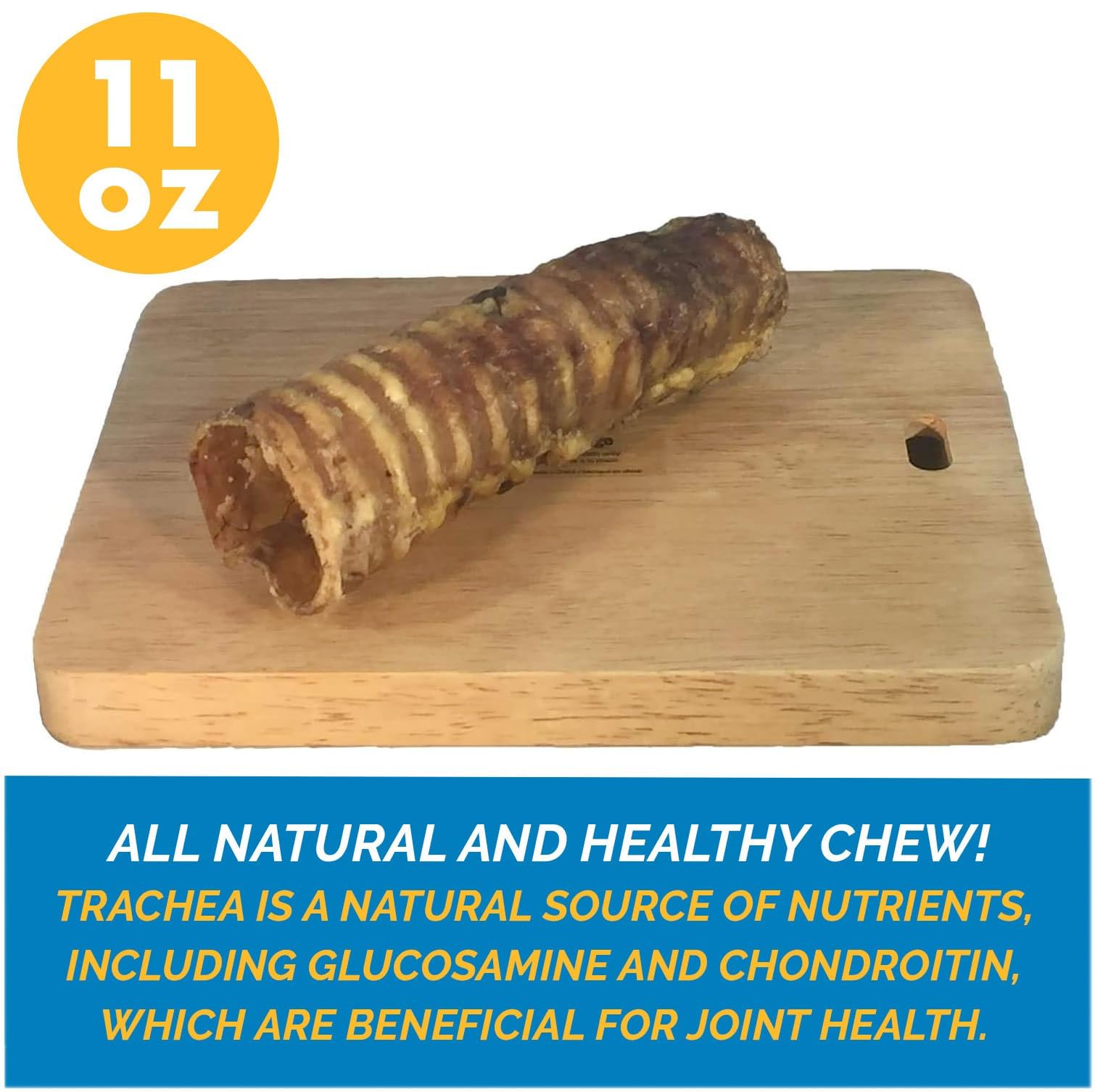 123 Treats Premium Beef Trachea for Dogs โ 6 Inch 100% Natural Beef Dog Chews, Rich in Glucosamine and Chondroitin for Joint & Hip Mobility (10 Count)