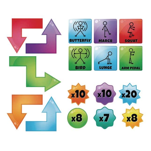 EZ Stick Sensory Path for Hallways β 98 Decals for Floors, Get Moving