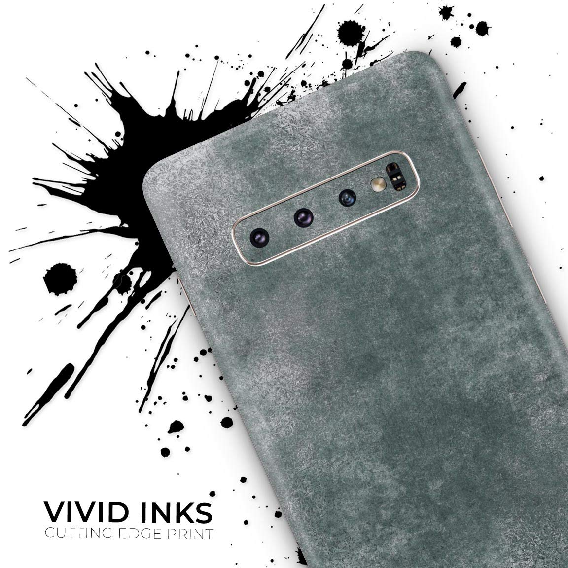 DesignSkinz Distressed Silver Texture v12 Protective Vinyl Decal Wrap Skin Cover Compatible with The Samsung Galaxy S20 (Screen Trim & Back Glass Skin)