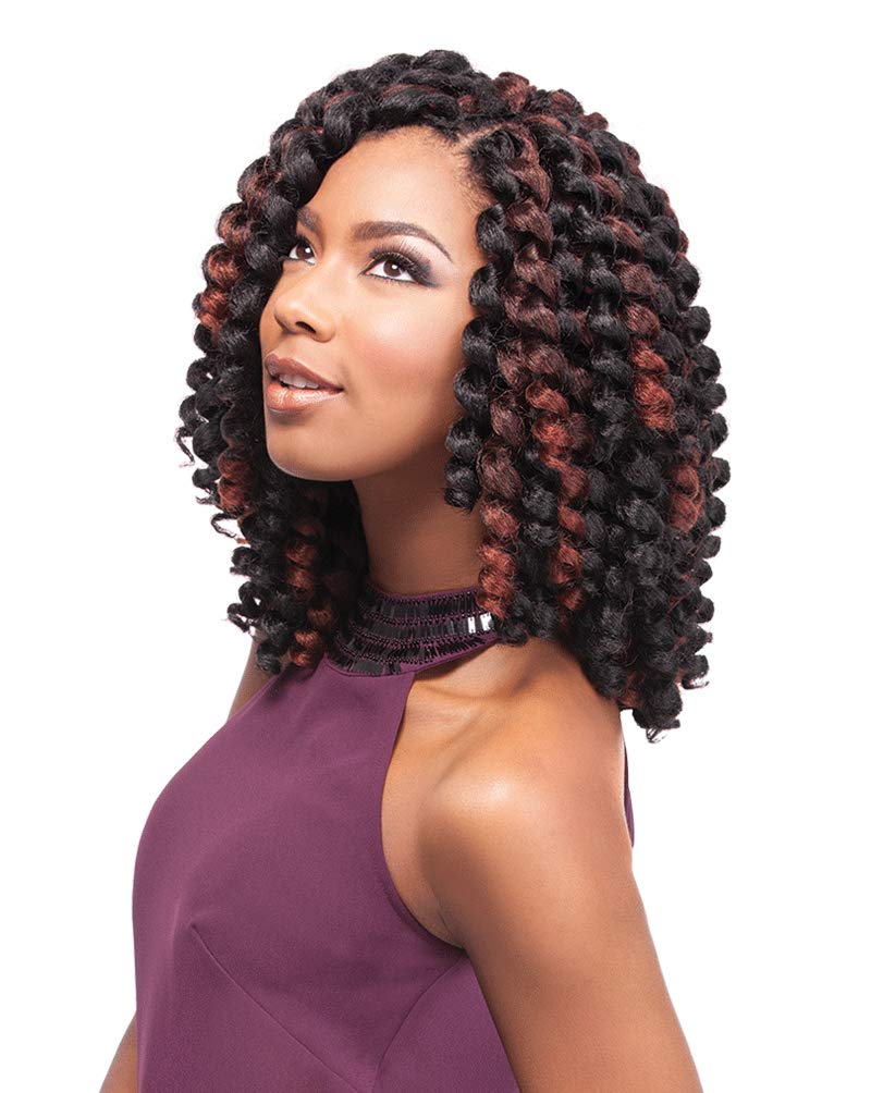 6 Packs Deal!!! JAMAICAN BOUNCE 26" - Sensationnel African Collection Crochet Braid (6-PACK, 1B Off Black)