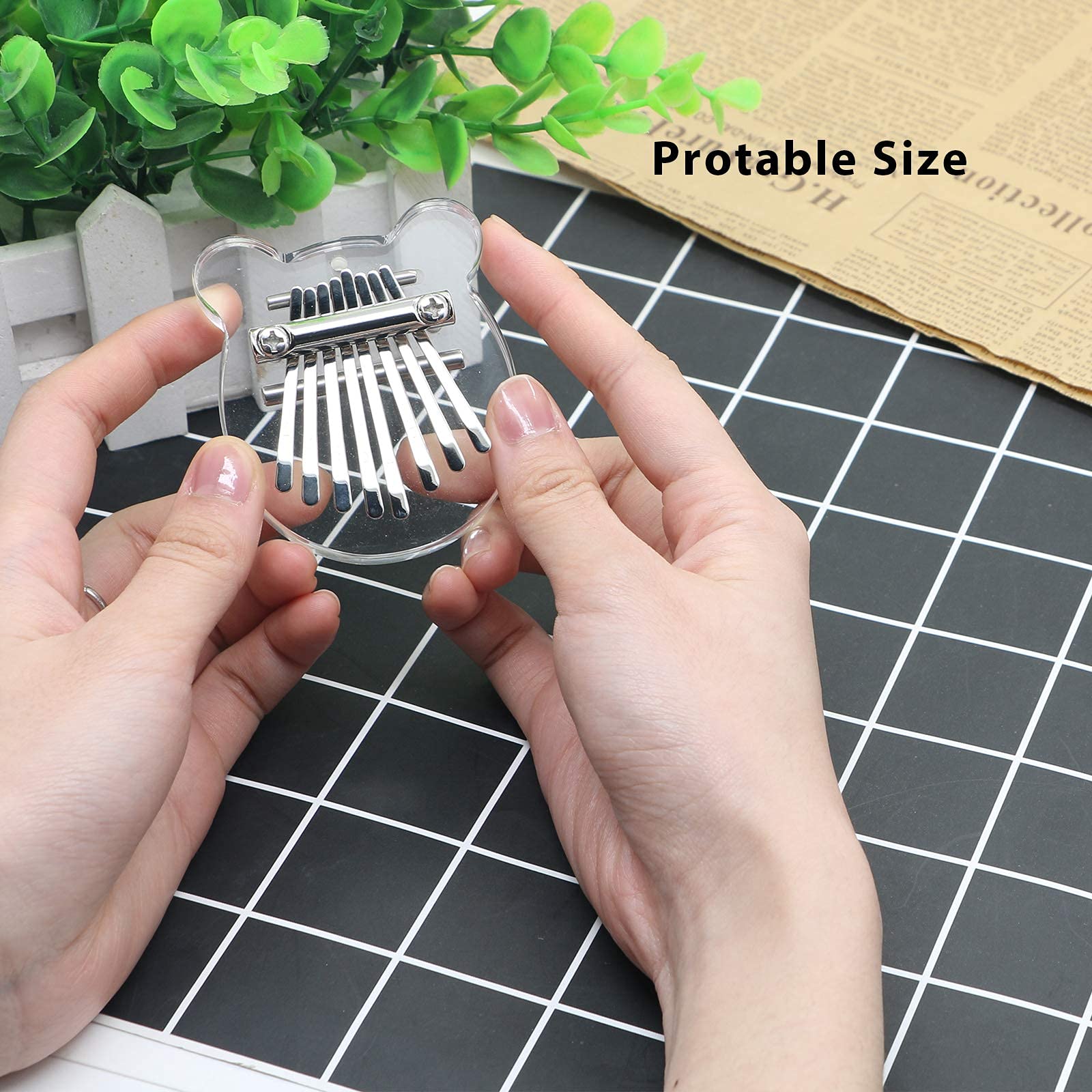 8 Key Mini Kalimba Piano Pendant Gift Marimba Musical good accessory exquisite Finger Thumb
