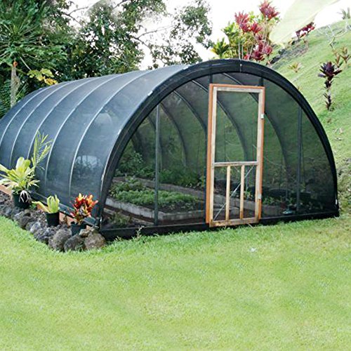 Agfabric 50% Shade Cloth Sunblock Shade Cloth Cover with Clips for Plants 6.5β X 20β, Black