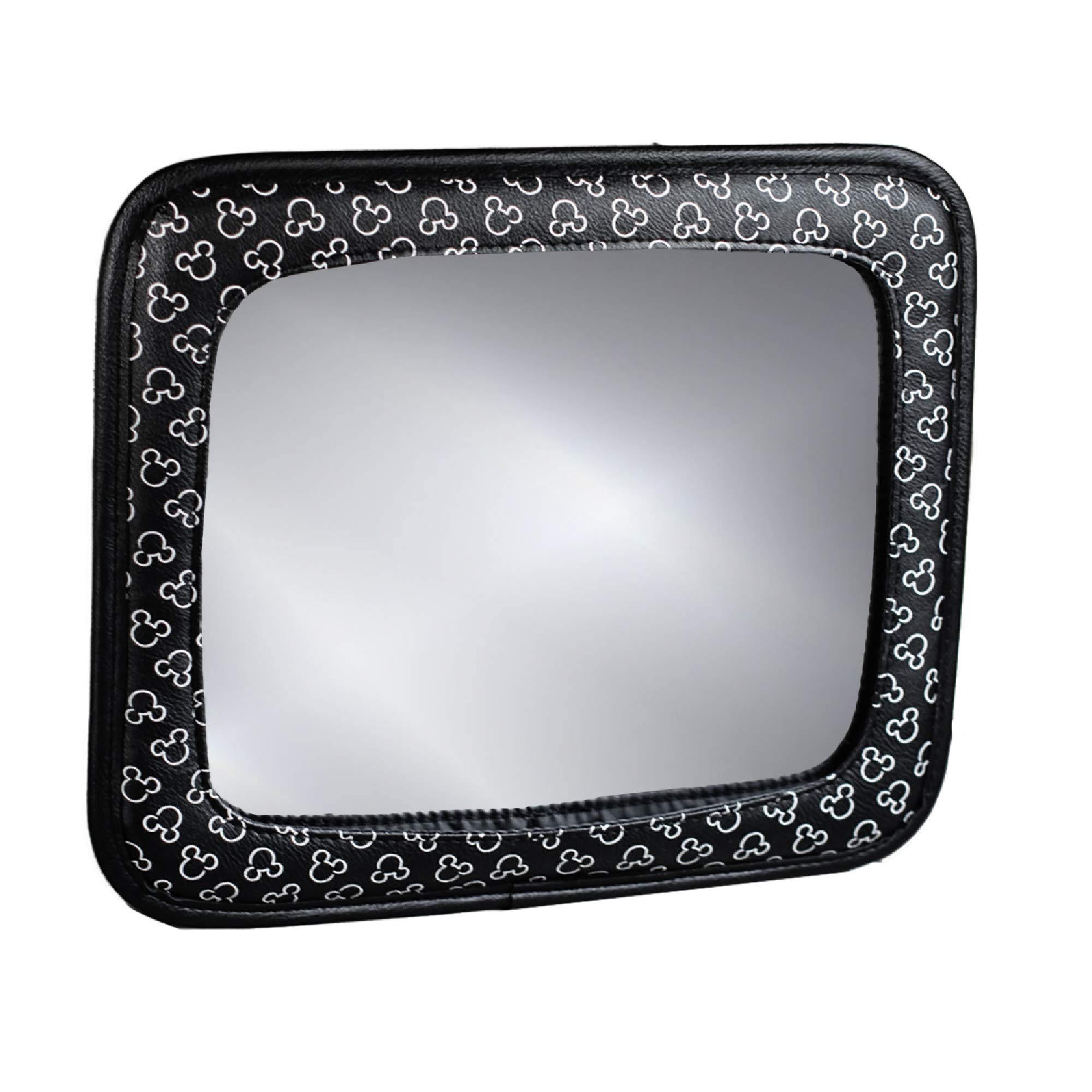 Disney Baby by J.L. Childress Adjustable Baby Car Mirror - for Rear Facing Infant, Child - Wide View, Shatterproof Car Mirror for Baby - Disney Car Travel Essential - Mickey Mouse Black