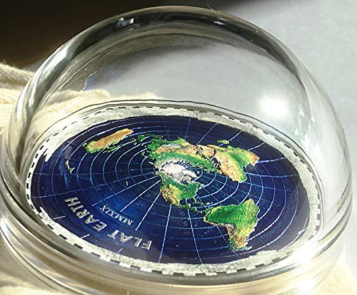 2019 DE Great Conspiracies PowerCoin Flat Earth 2 Oz Silver Coin 10$ Palau 2019 Proof