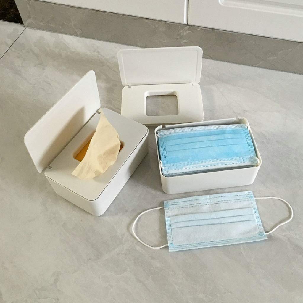 Baby Wipes Container Baby Wipe Holder Keeps Wipes Fresh Tissue Storage Box Diaper Wipes Dispenser with Lid