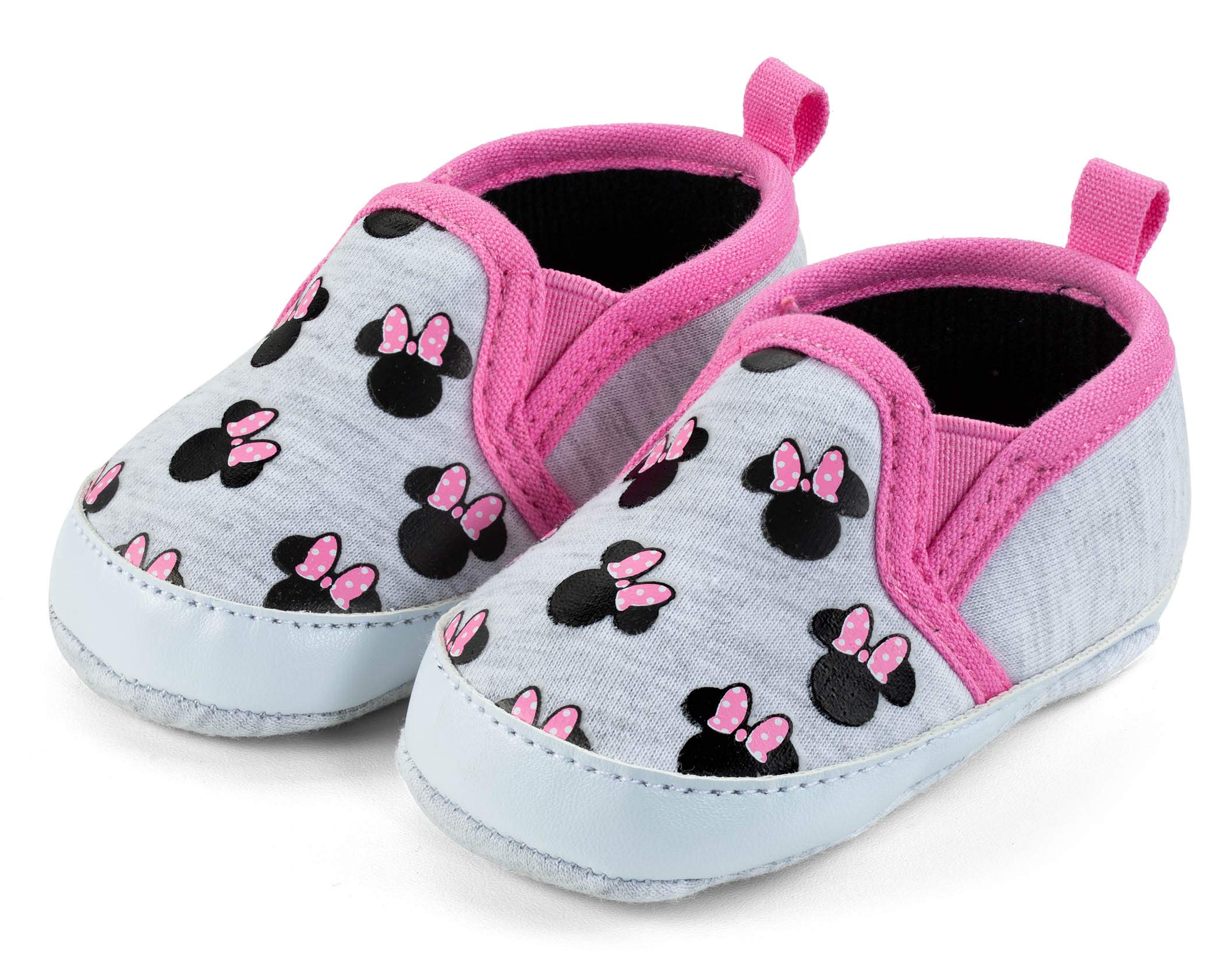 Disney Mickey Mouse Red and Black Infant Shoes (Pink Minnie, us_Footwear_Size_System, Infant, Age_Range, Medium, 12_Months, 18_Months)