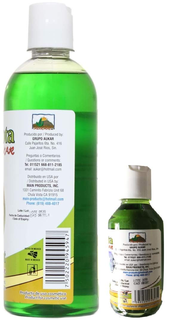 Bergamot Shampoo and Oil Set - AUKAR Shampoo (500ml), Bergamot Oil (120ml), and Key Chain